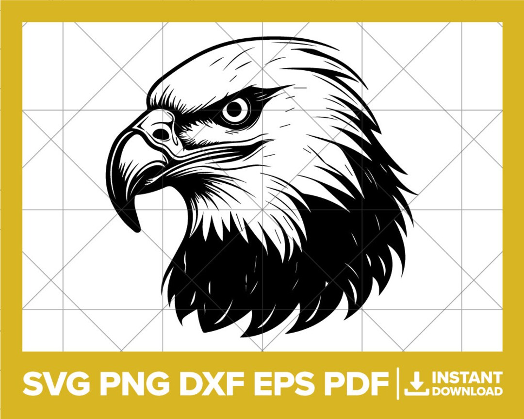Eagle SVG, Bald Eagle PNG, American Bald Eagle DXF, Bald Eagle Head ...