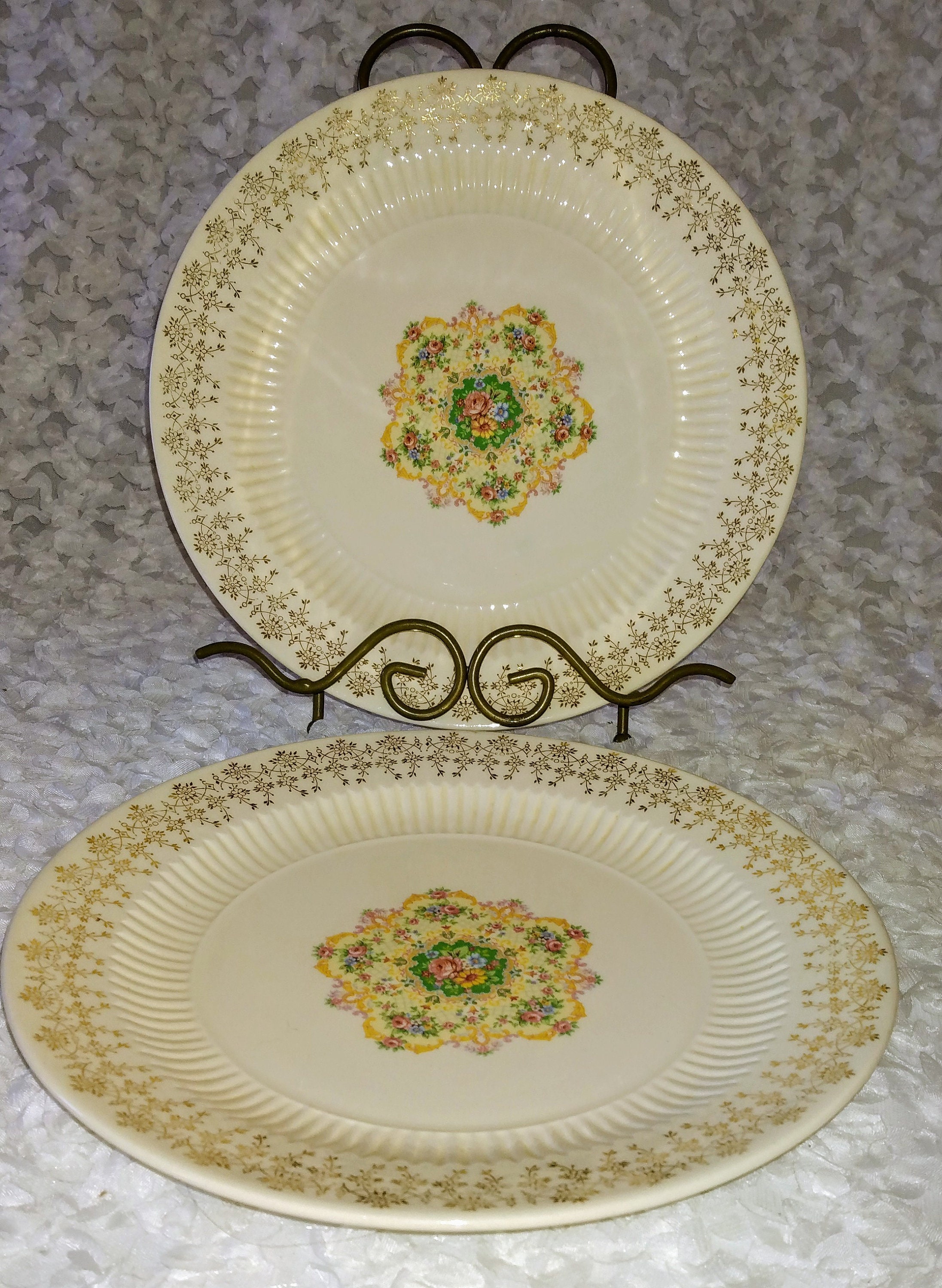 Five Piece Royal China Inc Replacement Pieces Two Dinner Plates ...