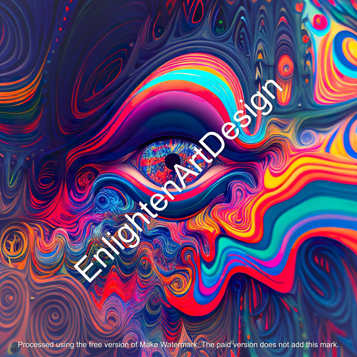 Entity Eye Trippy Psychedelic Tapestry High Quality Wall Art Home ...