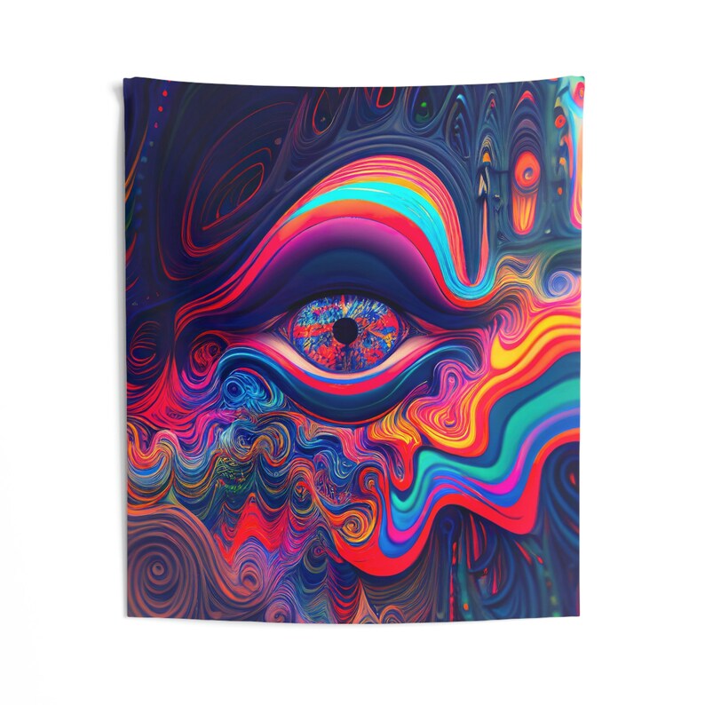 Entity Eye Trippy Psychedelic Tapestry High Quality Wall Art Home ...