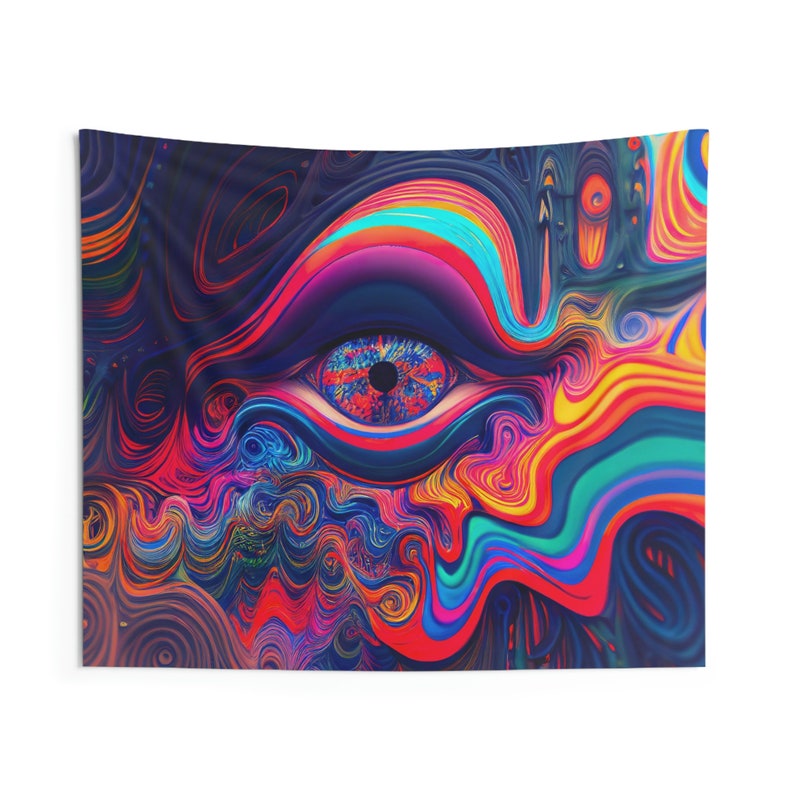 Entity Eye Trippy Psychedelic Tapestry High Quality Wall Art Home ...