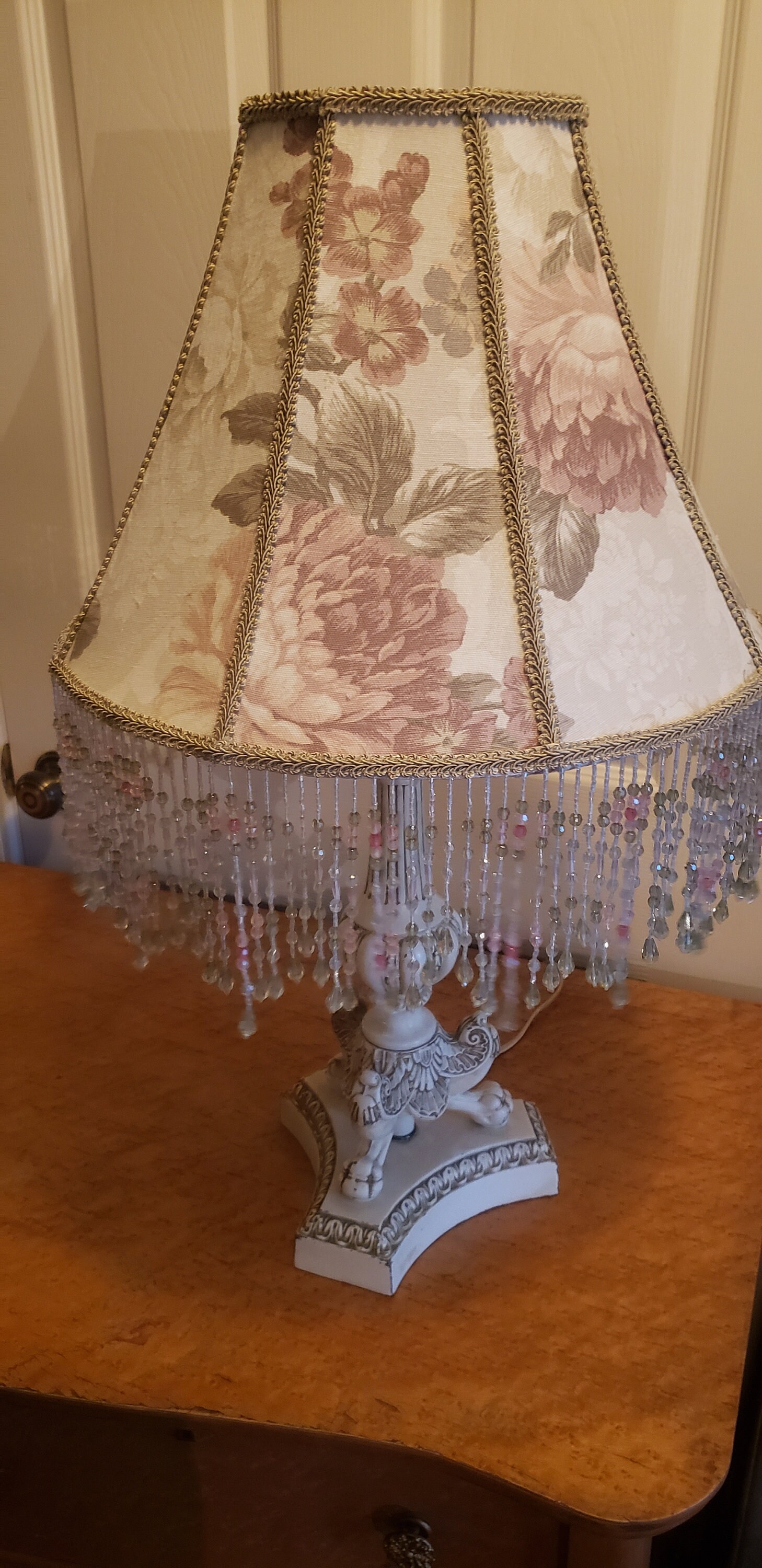 Victorian or French Muted Roses Lamp Shade and Lamp! - Etsy