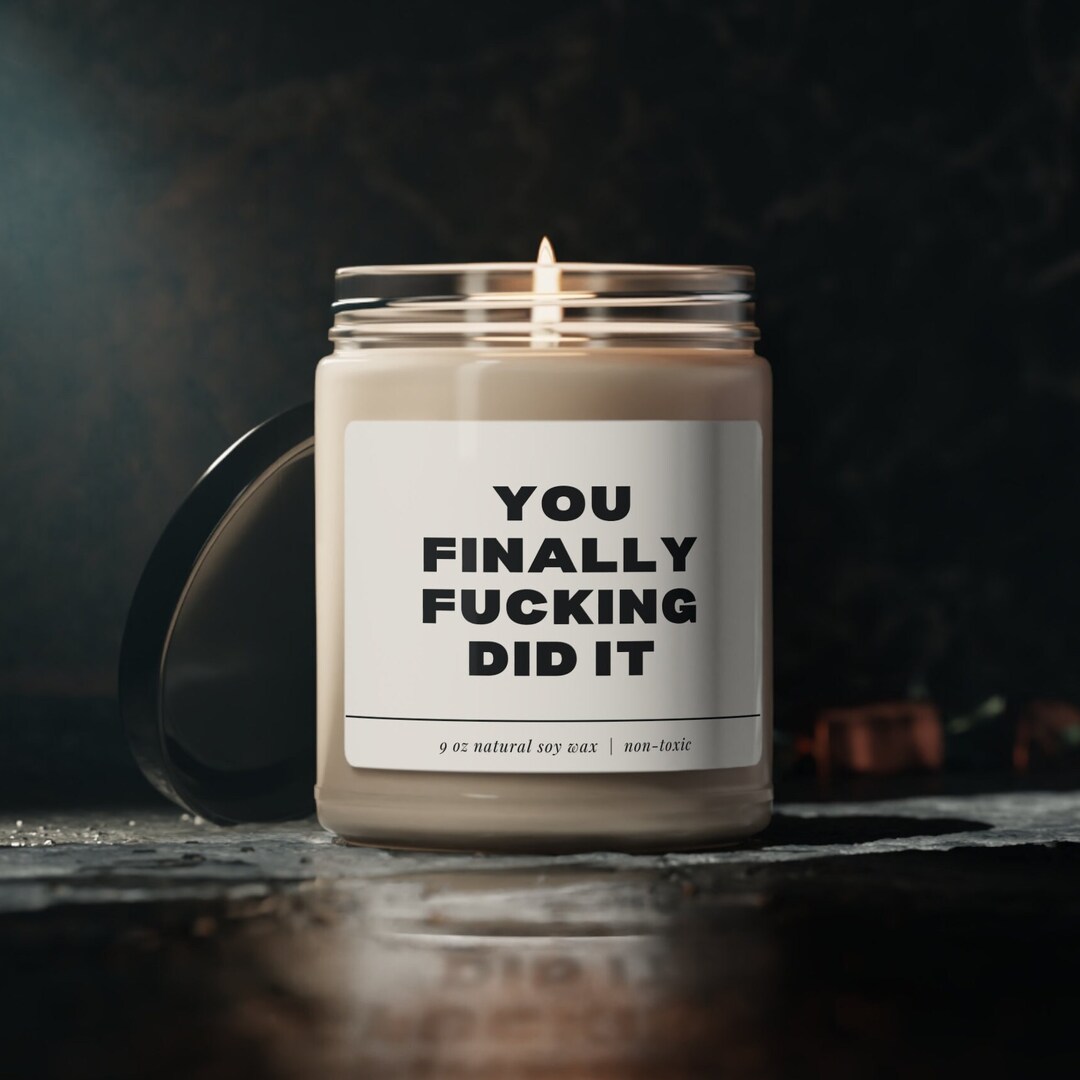 Funny Graduation Gifts, Candle, You Finally Graduated, Best Friend Gift ...