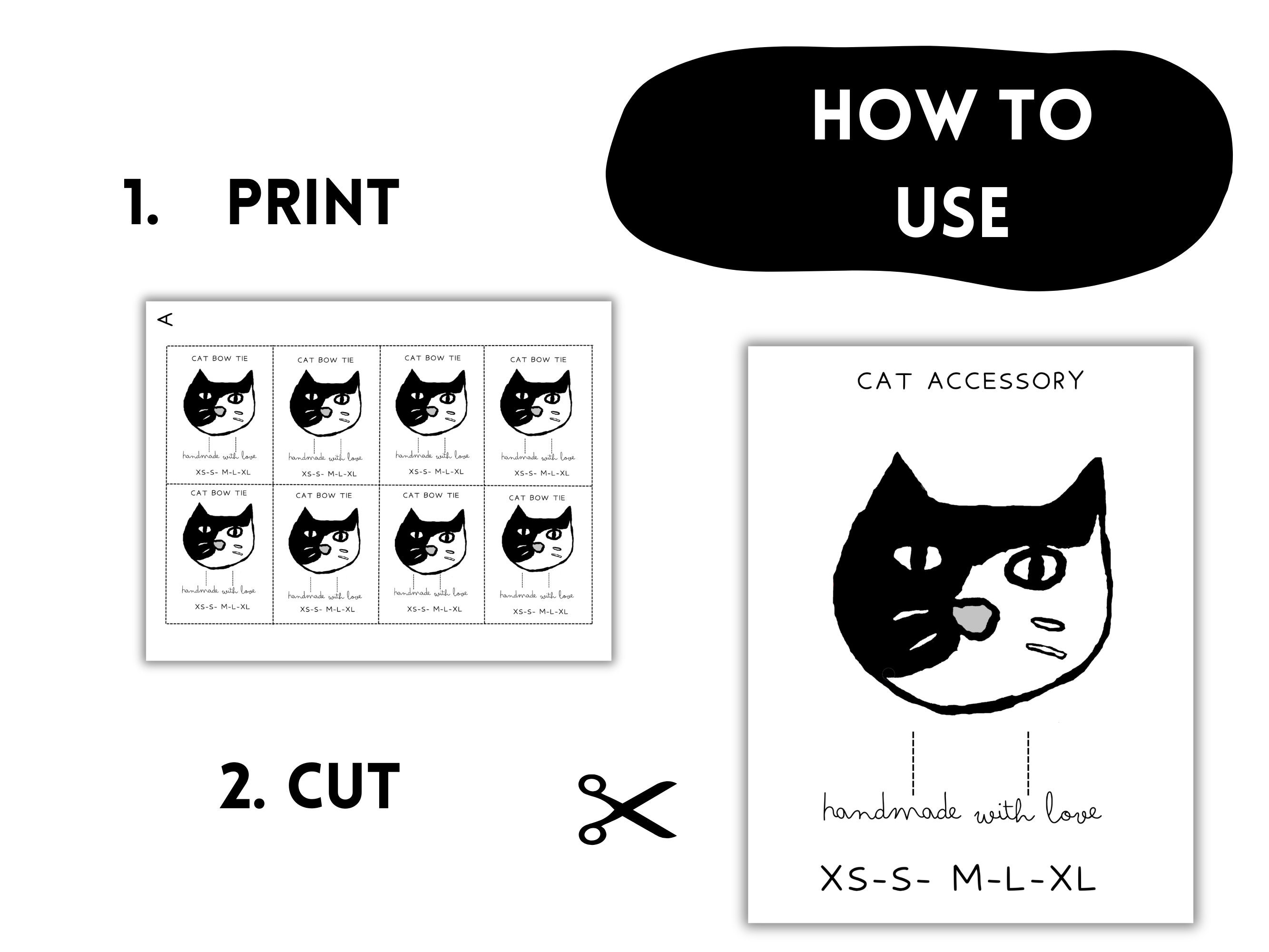 Printable Tags for Showing Crafts for Cats Kittens Nice Illustration ...