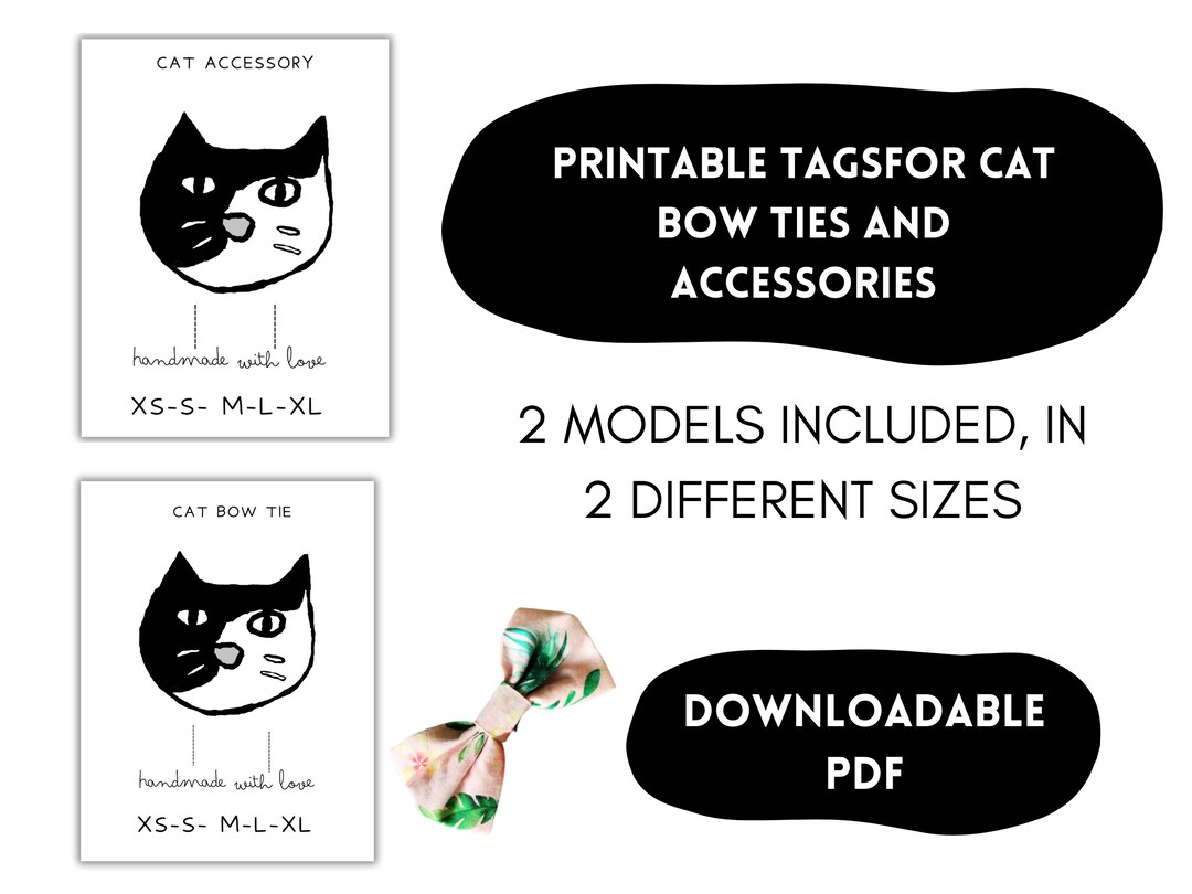 Printable Tags for Showing Crafts for Cats Kittens Nice Illustration ...