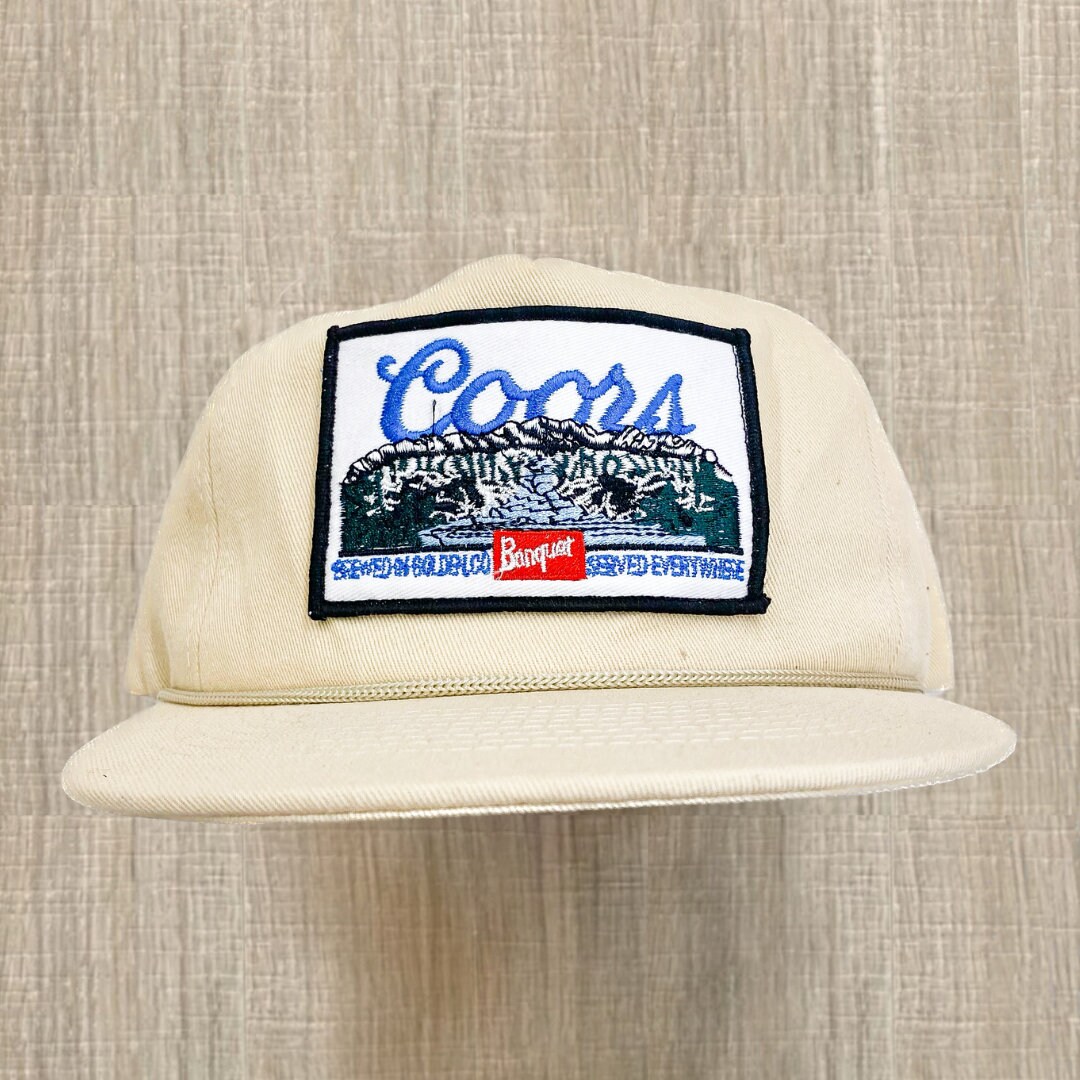 Original Landscape River-flow Patch on Beige Rope Hat With - Etsy