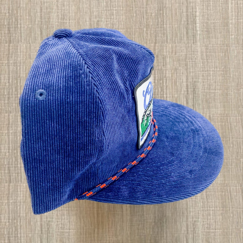 Coors Landscape Patch on Navy Blue Corduroy Rope Hat With Snapback - Etsy