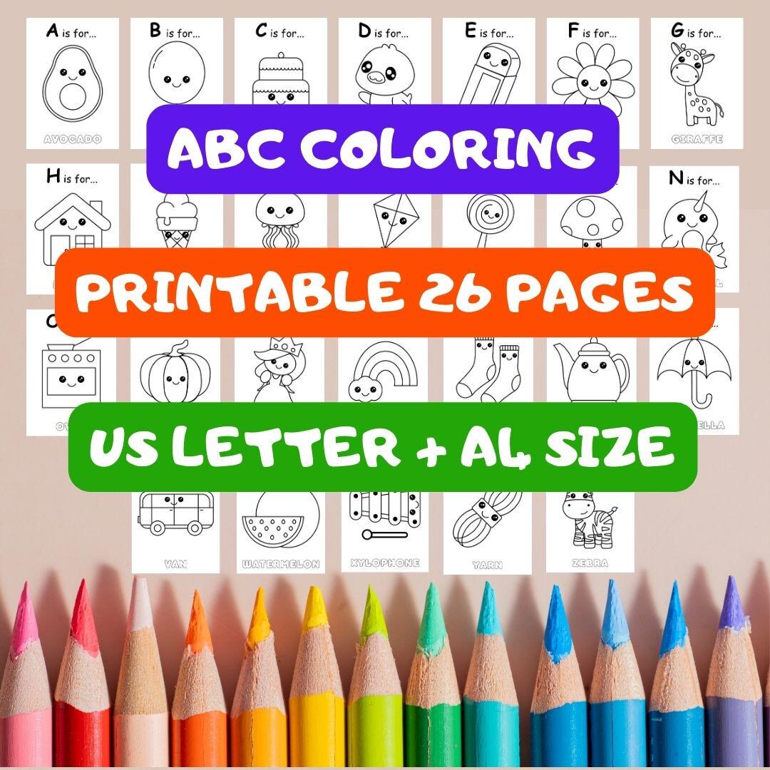 ABC Coloring Pages Printable Alphabet Coloring Sheets Educational ...