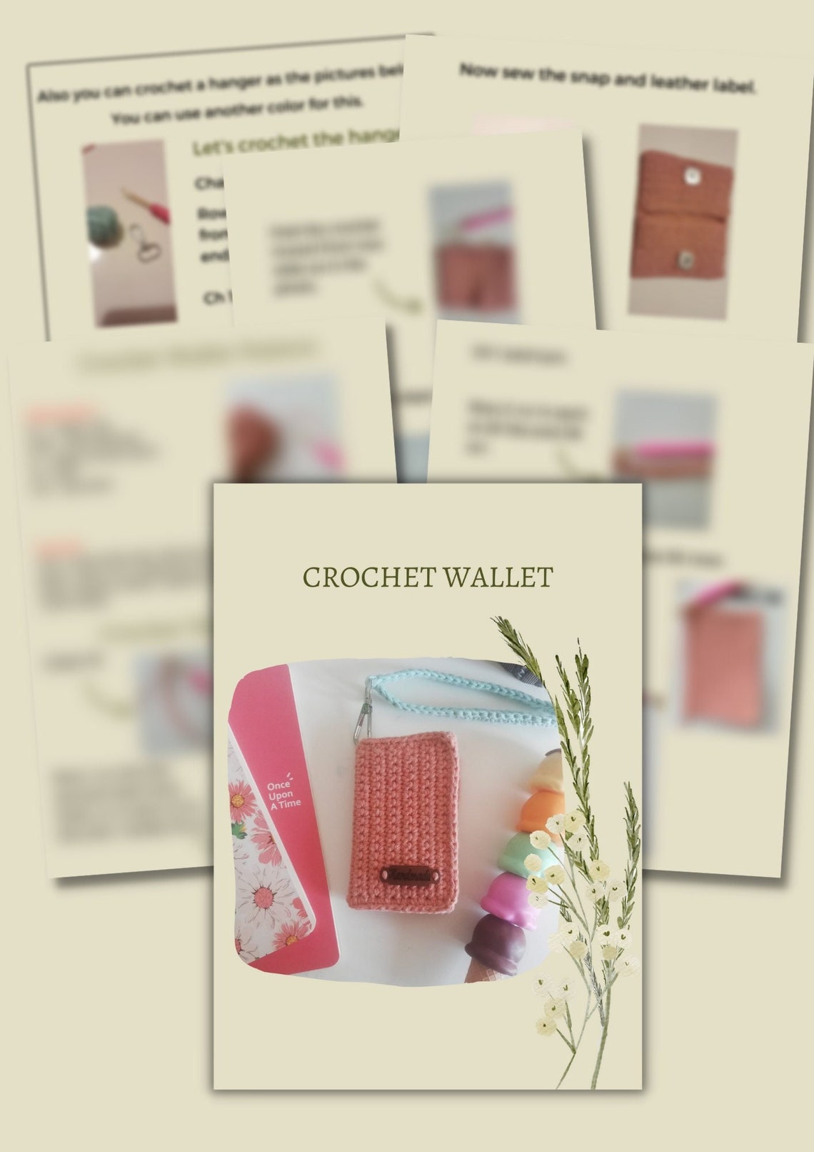 Crochet Pattern, Easy Crochet Wallet, Crochet Clutch Bag, Crochet Bag ...
