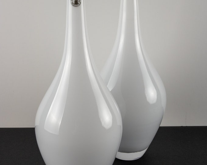 Vintage Swedish Modernist Ruby Red Glass Salong Vase Hand - Etsy