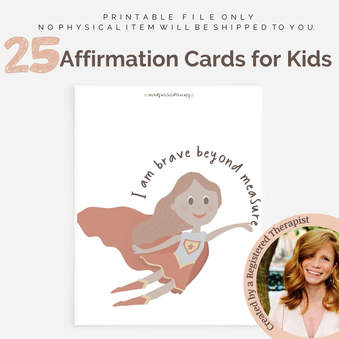 Affirmation Cards Printable for Kids, Classroom Decor Bundle ...