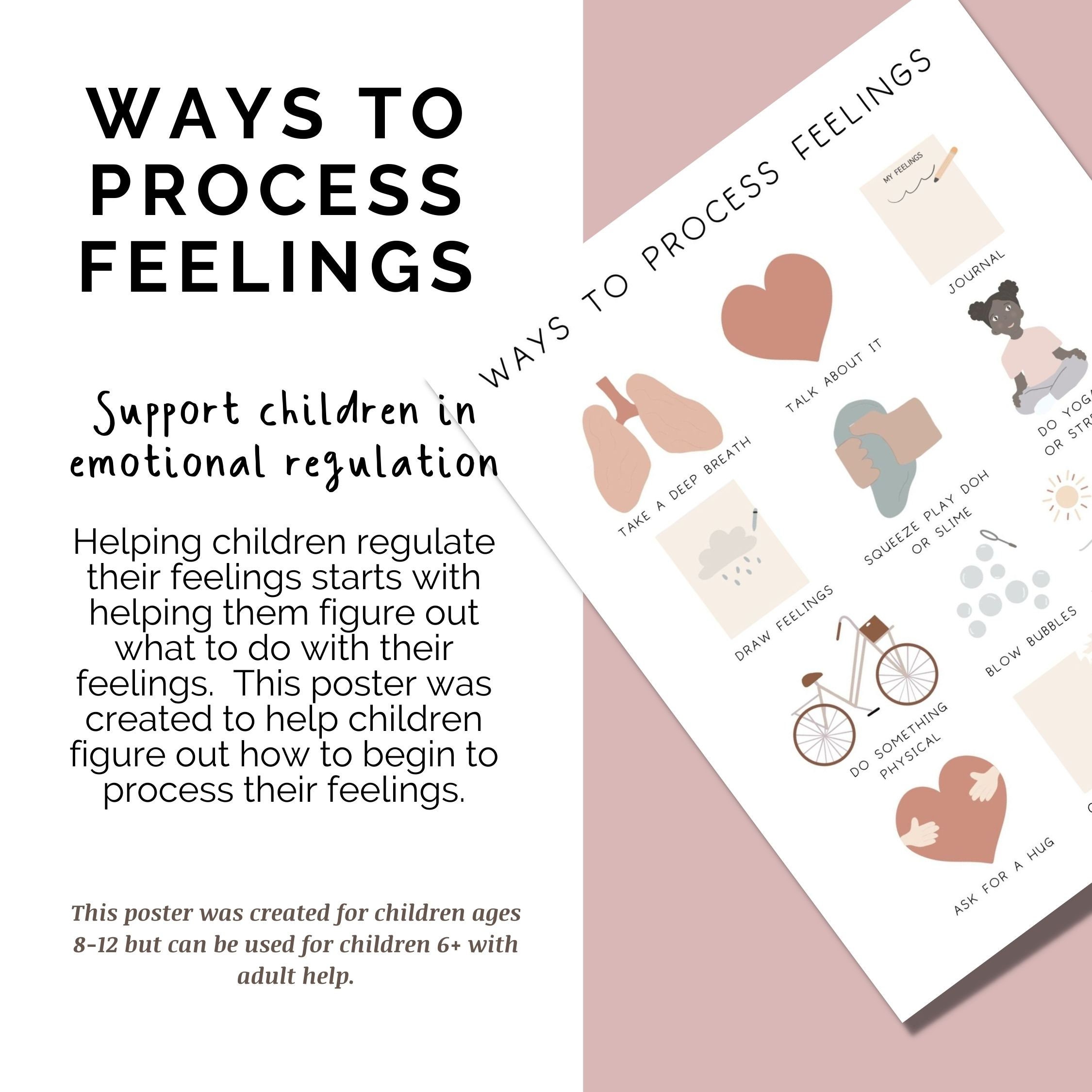 Coping Skills Poster for Kids, Calm Corner Poster, Therapy Office Decor ...