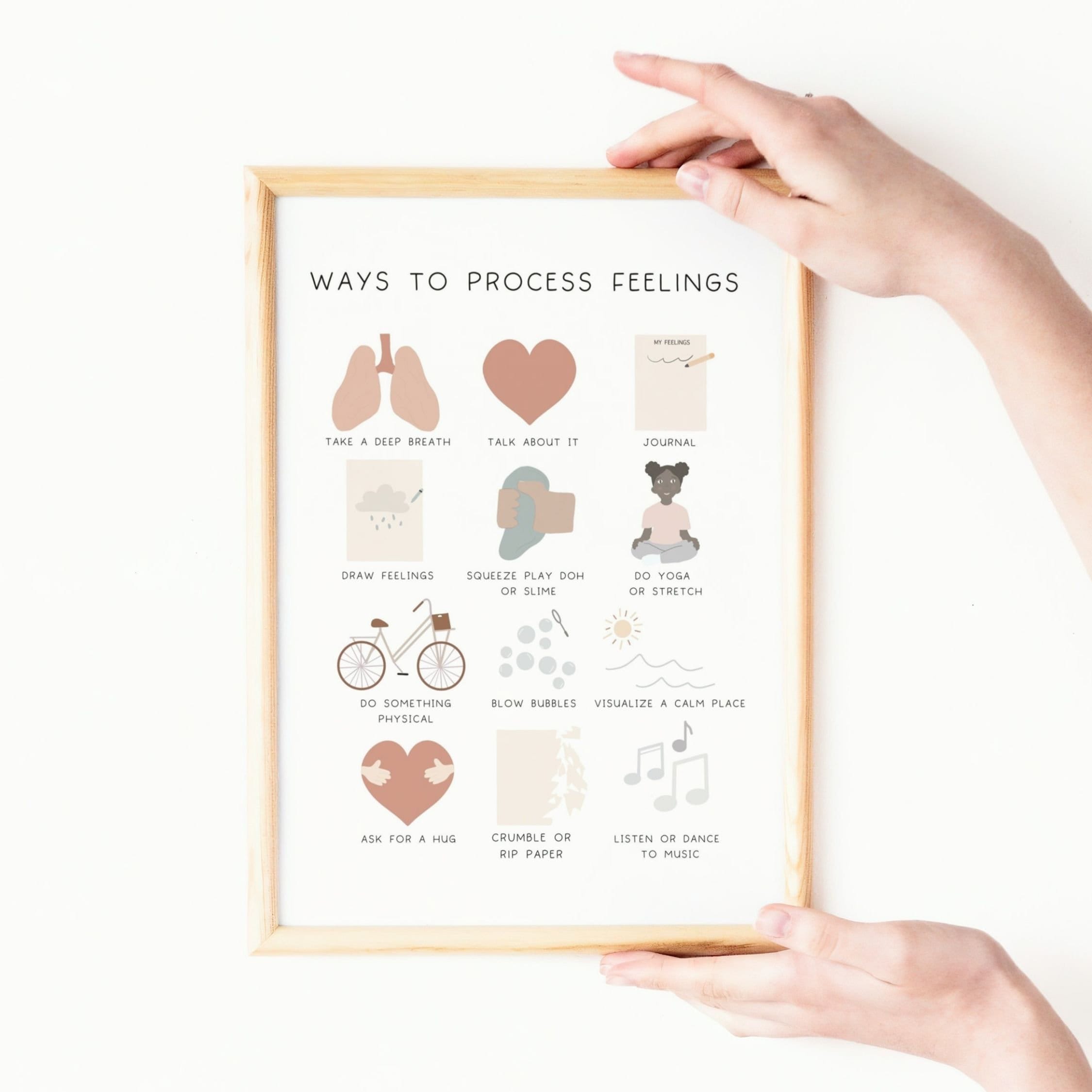 Coping Skills Poster for Kids, Calm Corner Poster, Therapy Office Decor ...