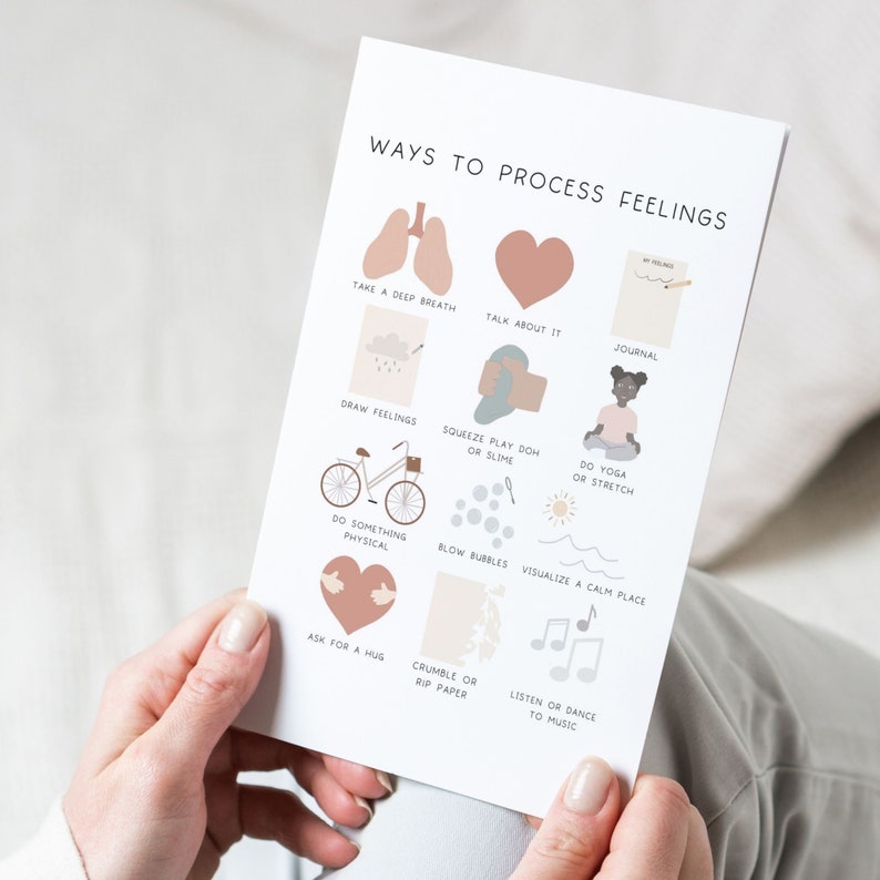 Coping Skills Poster for Kids, Calm Corner Poster, Therapy Office Decor ...