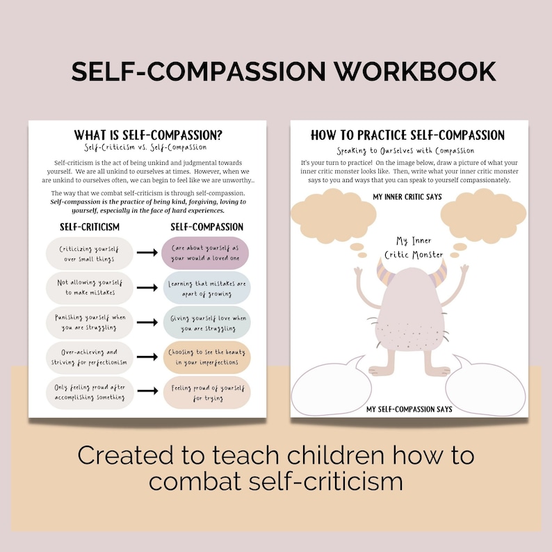 Child Therapy Workbook for Kids, Emotional Resilience Worksheet for ...