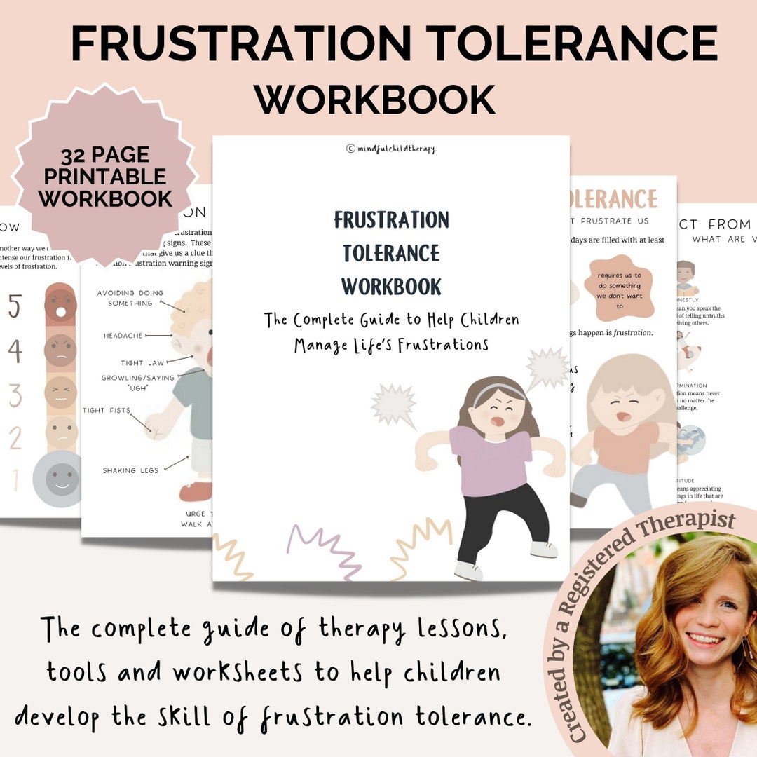 Frustration Tolerance Workbook for Kids, Emotional Regulation ...