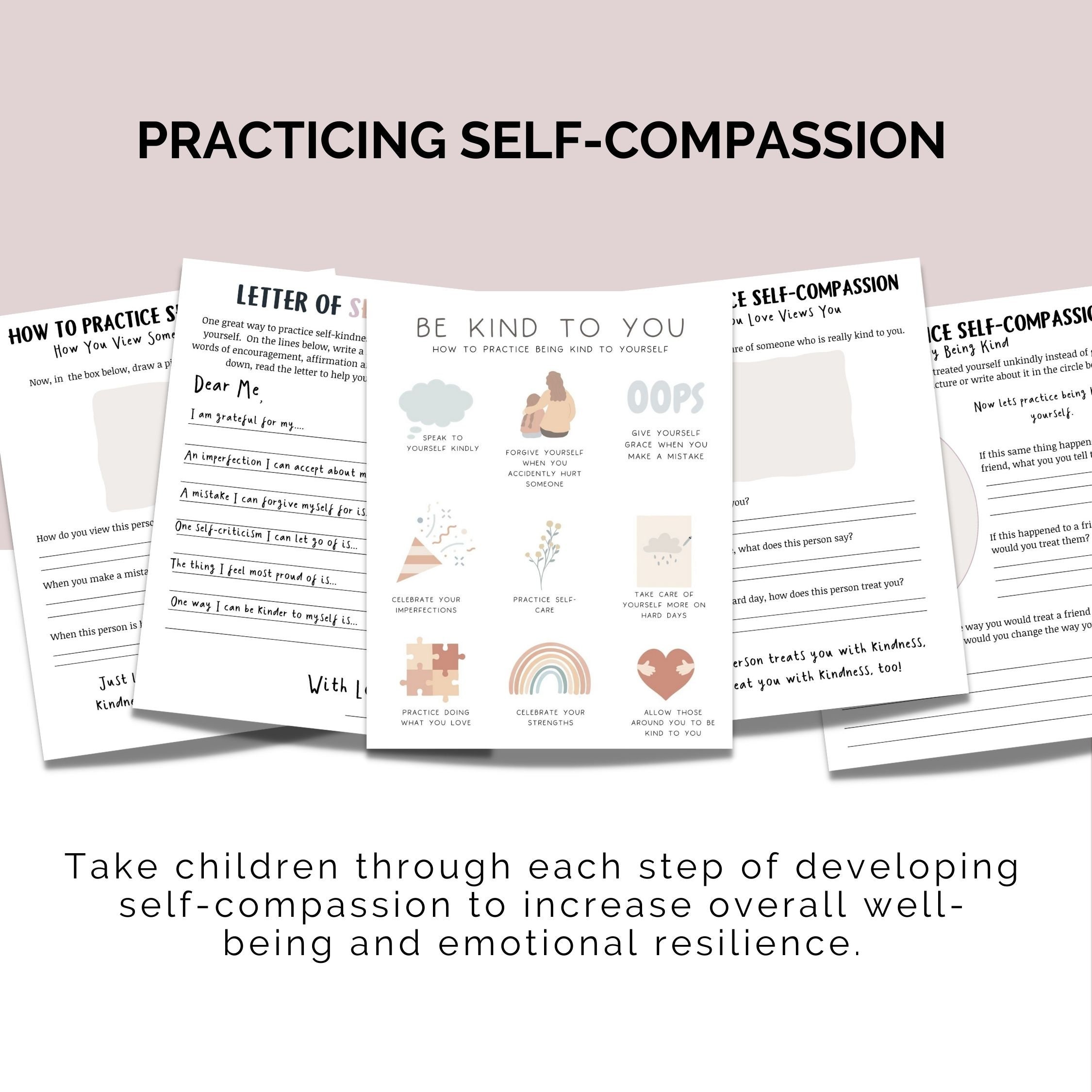 Child Therapy Workbook for Kids, Emotional Resilience Worksheet for ...