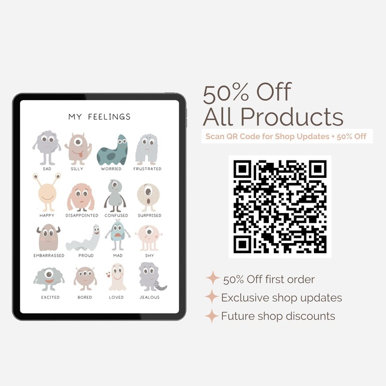 Emotions Poster for Kids, Feelings Chart for Identifying Emotions ...