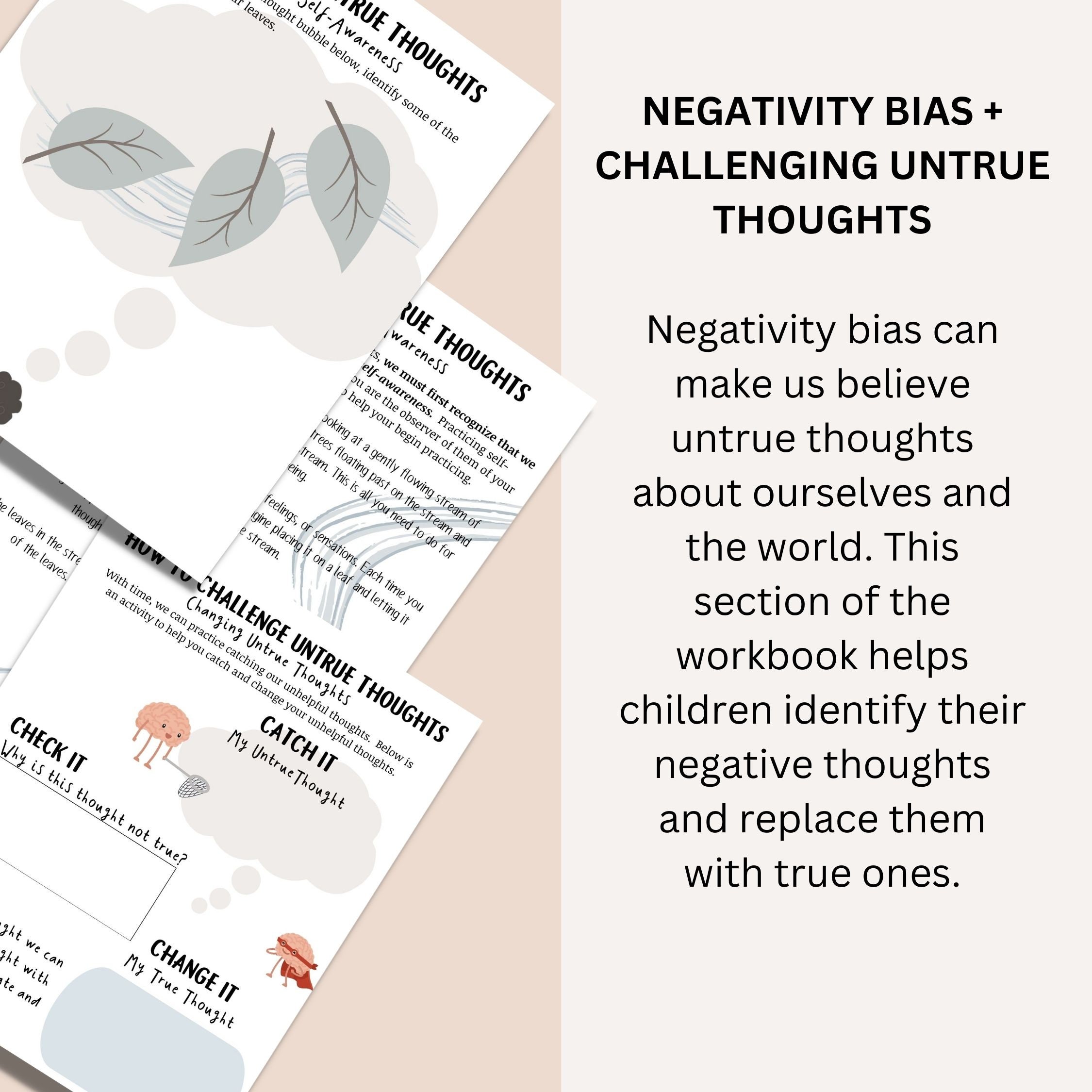 Anxiety Workbook for Kids, Coping Skills for Children, Play Therapy ...