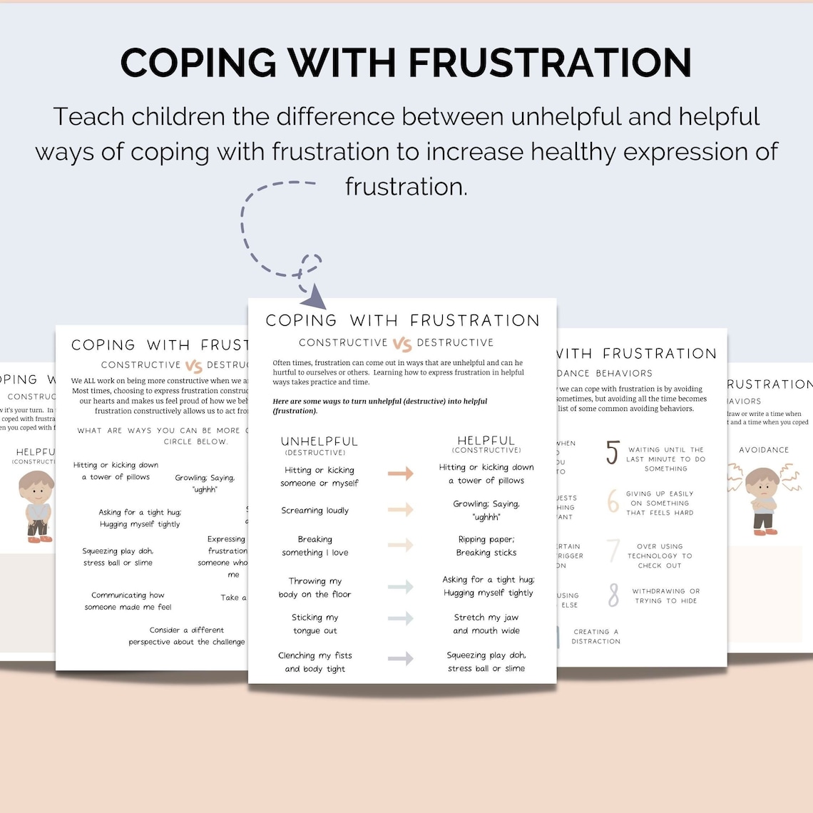 Frustration Tolerance Workbook for Kids, Emotional Regulation ...