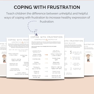 Frustration Tolerance Workbook for Kids, Emotional Regulation ...