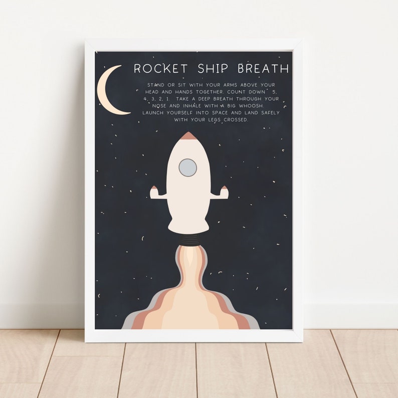 Calm Corner Poster, Breathing Techniques Poster for Kids, Calming ...