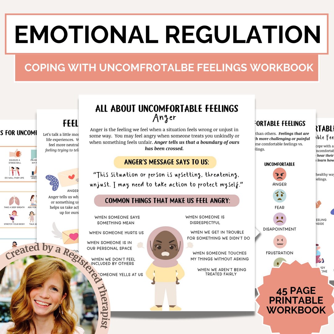 Kids Self Regulation Workbook, Child Emotional Regulation, Identifying ...