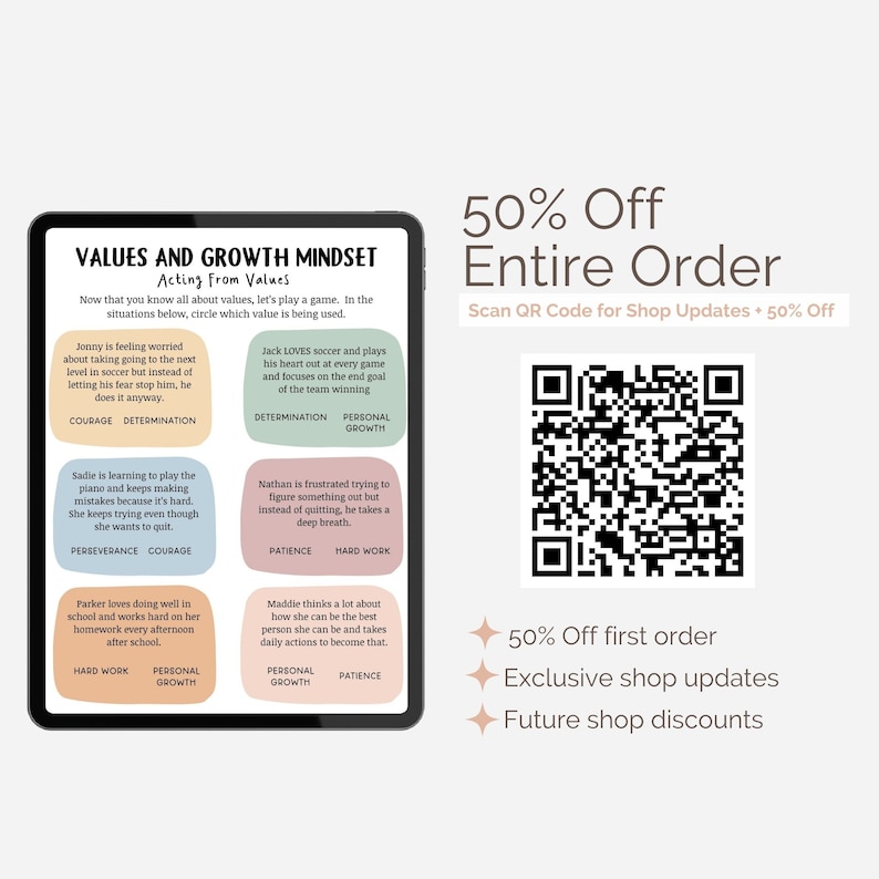 Growth Mindset Therapy Worksheets for Kids, Mindset Workbook for ...