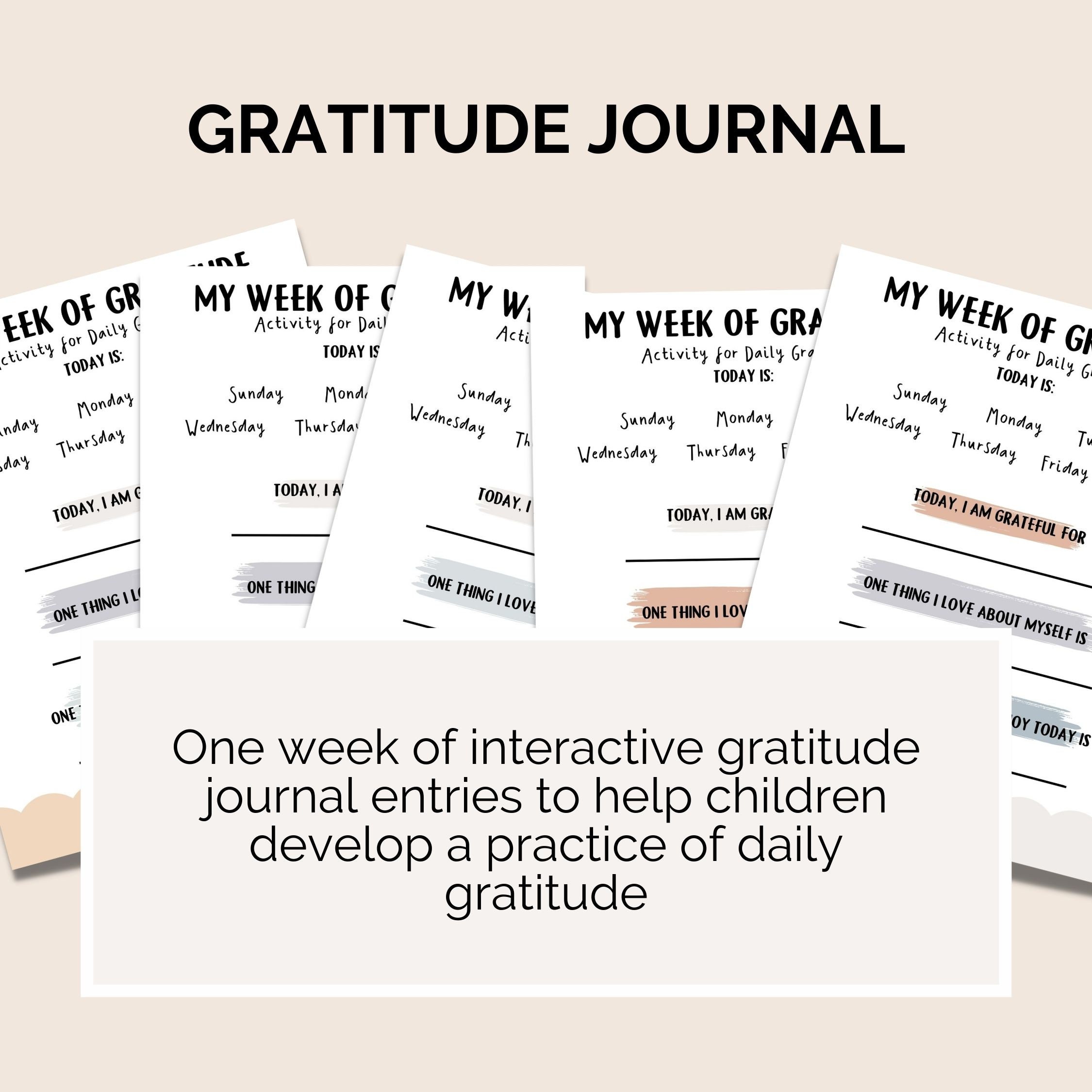 Gratitude Therapy Worksheets for Kids, Emotional Regulation Skills for ...