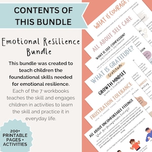 Kids Therapy Workbook Bundle, Emotional Regulation for Kids, Play ...
