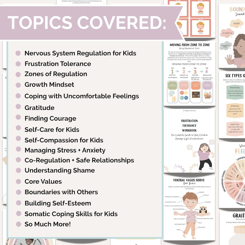 Child Therapy Worksheets and Posters Whole Shop Bundle, Emotional ...