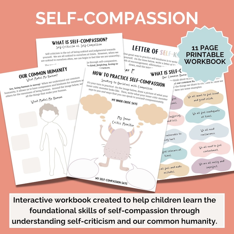 Kids Therapy Workbook Bundle, Emotional Regulation for Kids, Play ...