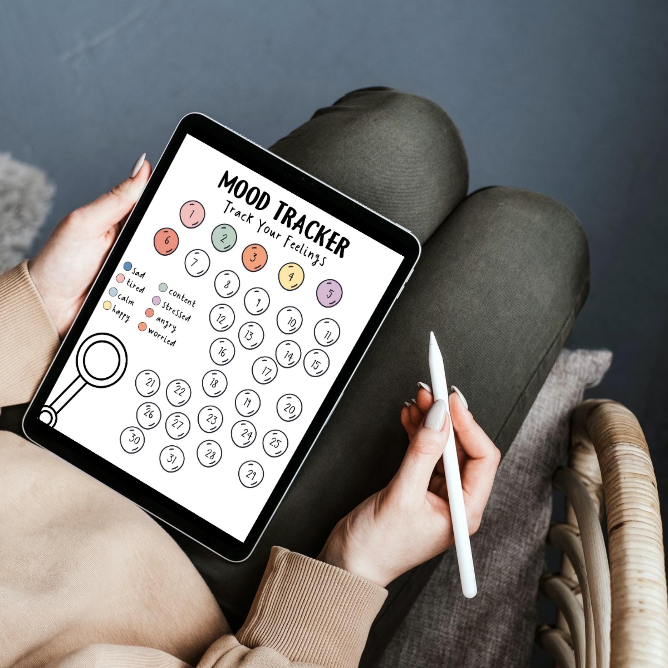 Mood Tracker Printable Bundle, Therapy Activities for Kids, Printables ...