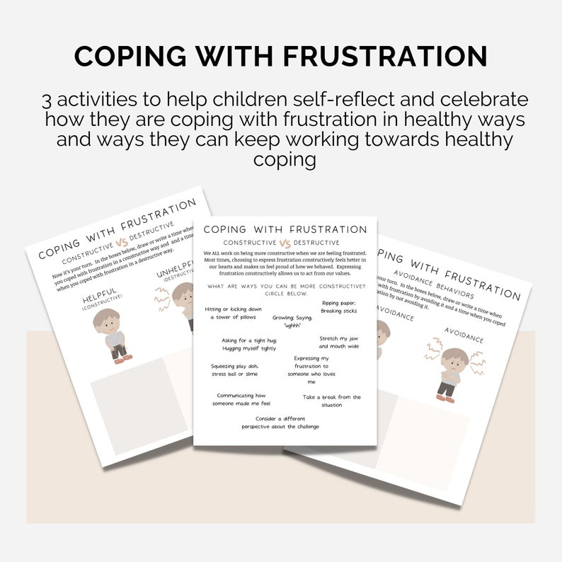 Frustration Tolerance Skills for Kids, Coping Skills for Children ...