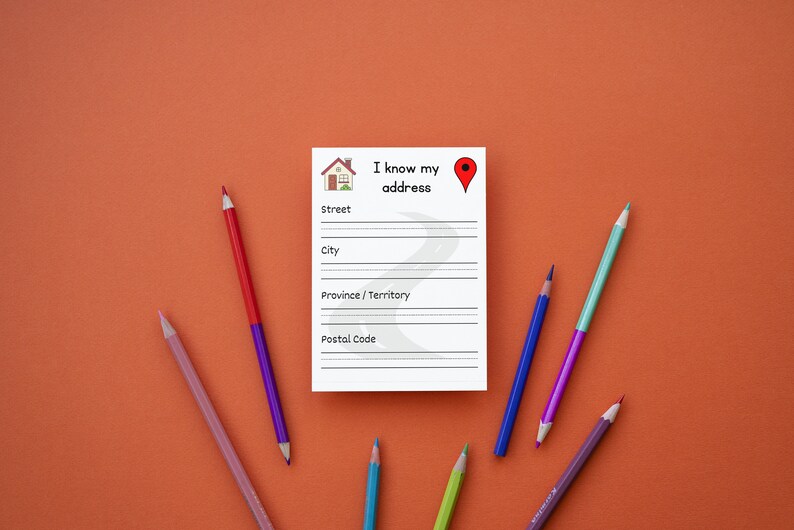 Kids Address Activity, Address Practice, Homeschool Printable ...