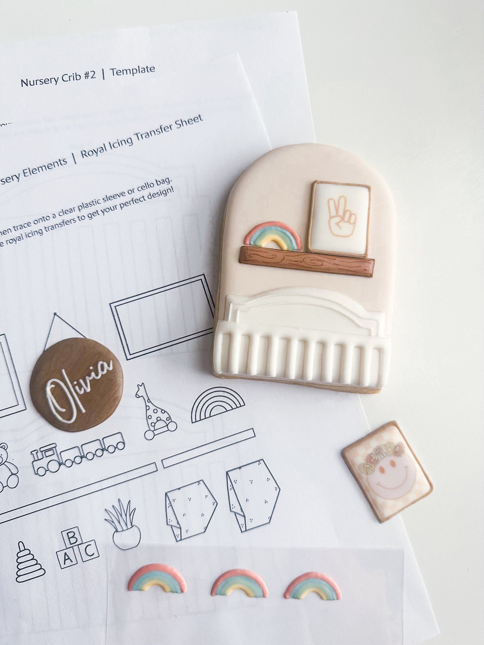 Baby Nursery Template + Transfer Sheet - Etsy