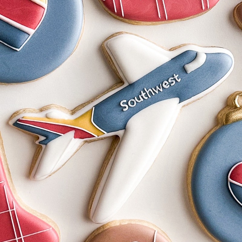 Airplane Cookie - Etsy