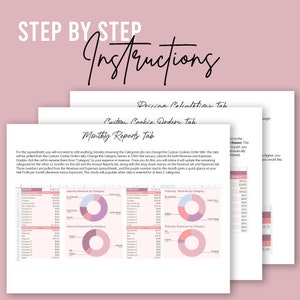 Cookie Business Bookkeeping Spreadsheet | Revenue & Expense Tracker ...
