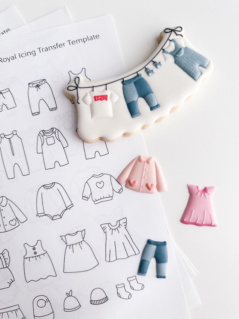 Baby Clothes Transfer Sheet - Etsy