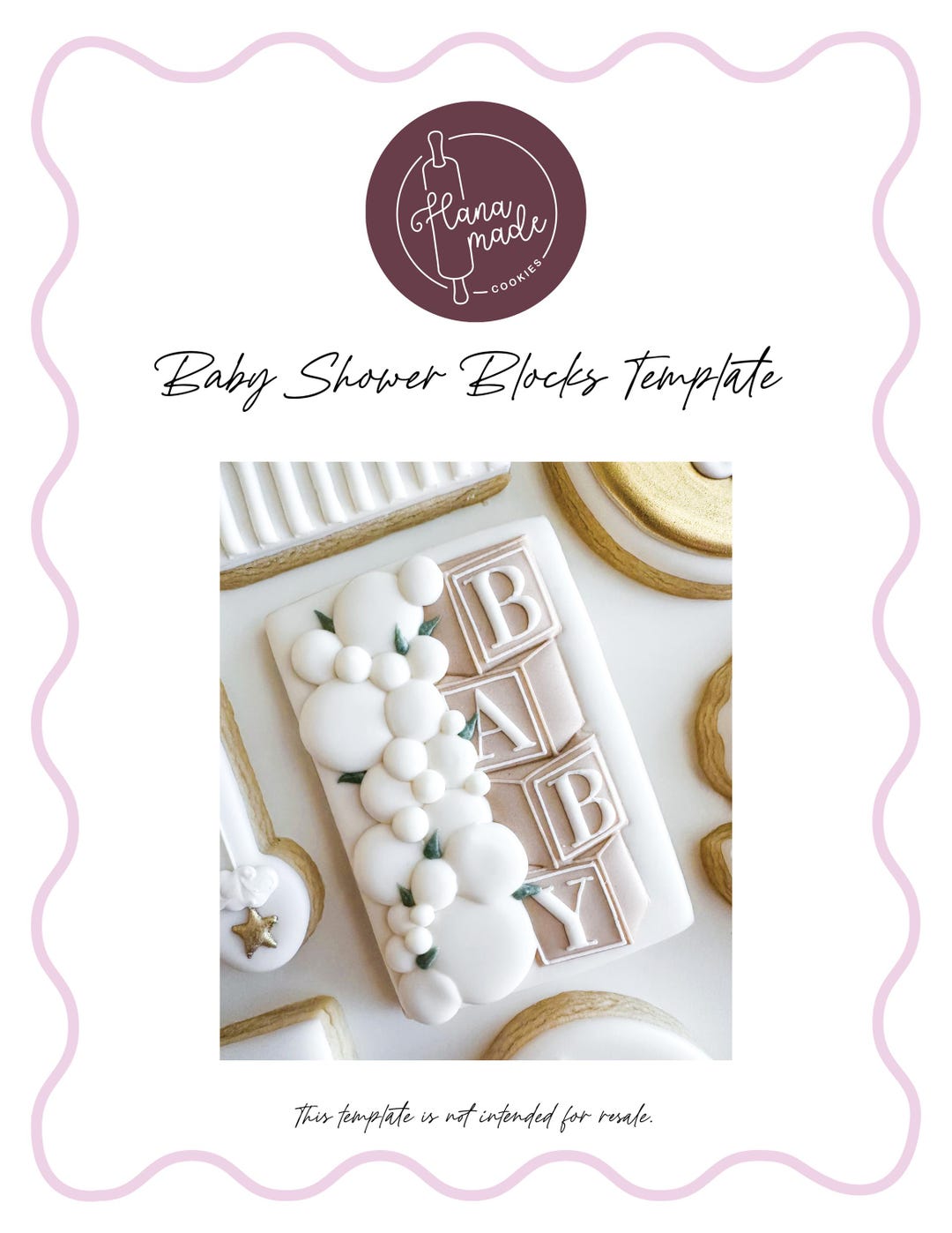 Baby Shower Blocks Template - Etsy