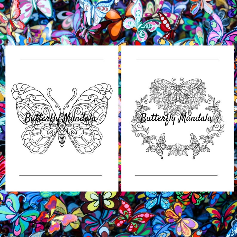 Butterfly Mandala Coloring Pages: 45 Printable Designs (PDF Download ...