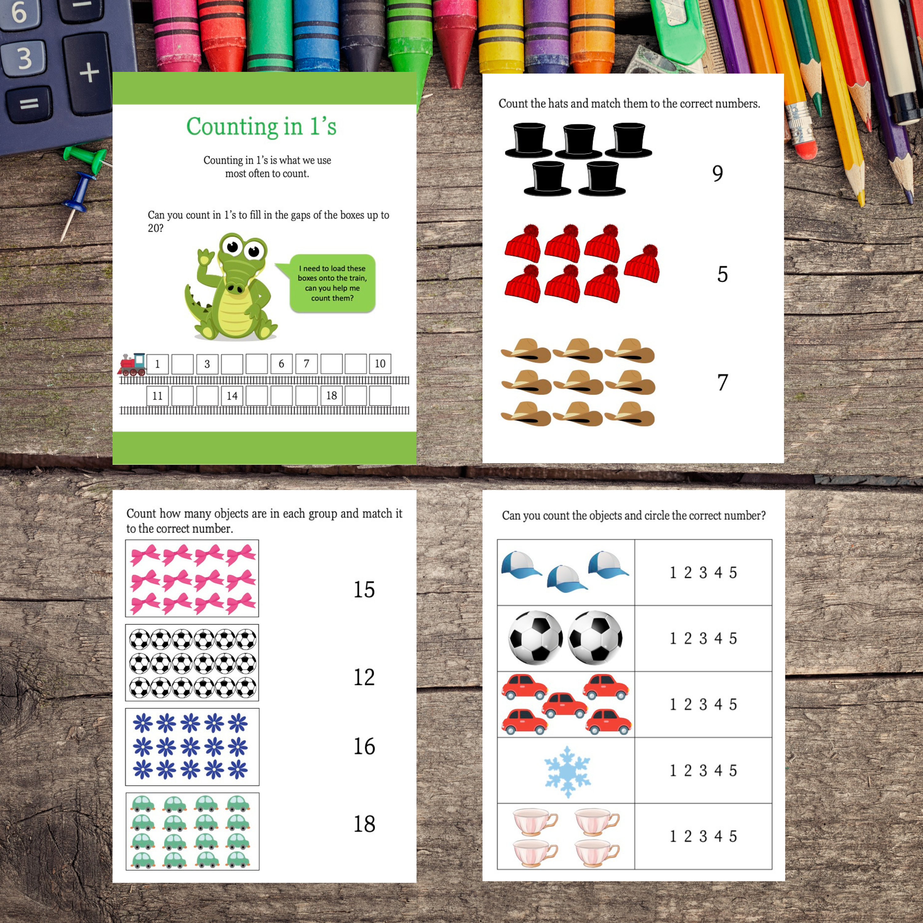 Math Activity Pages for Kids Ages 5 Number Activity Pages - Etsy