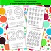 0-20 Number Dot Marker Coloring Pages for Kids and Toddlers | Do a Dot ...