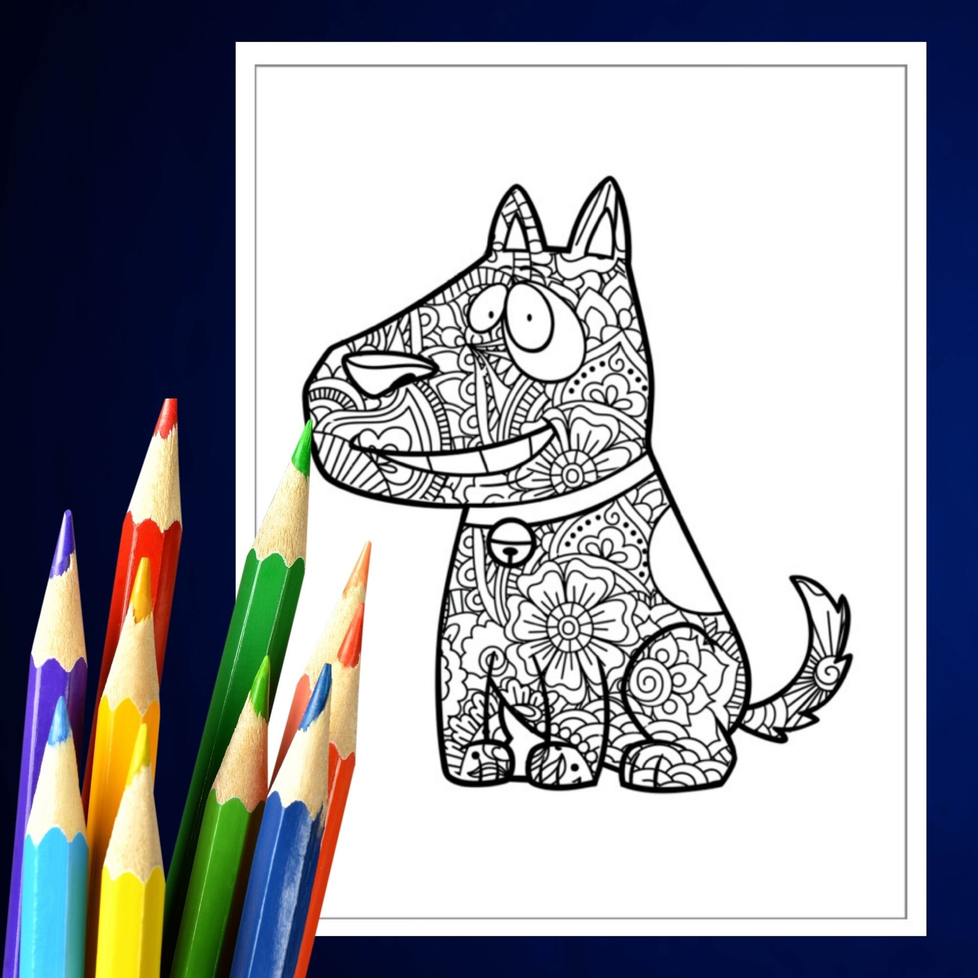 Animals Mandala Coloring Pages: Cure Animals Coloring Book for Kids ...
