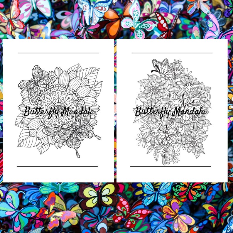 Butterfly Mandala Coloring Pages: 45 Printable Designs (PDF Download ...