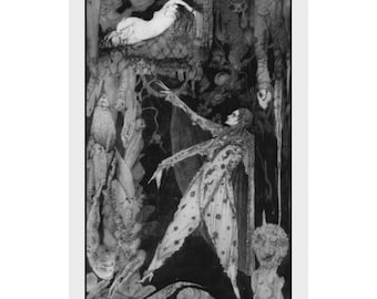 Harry Clarke, Faust, Goethe, Frontispiece, Tale, Print, Illustration ...
