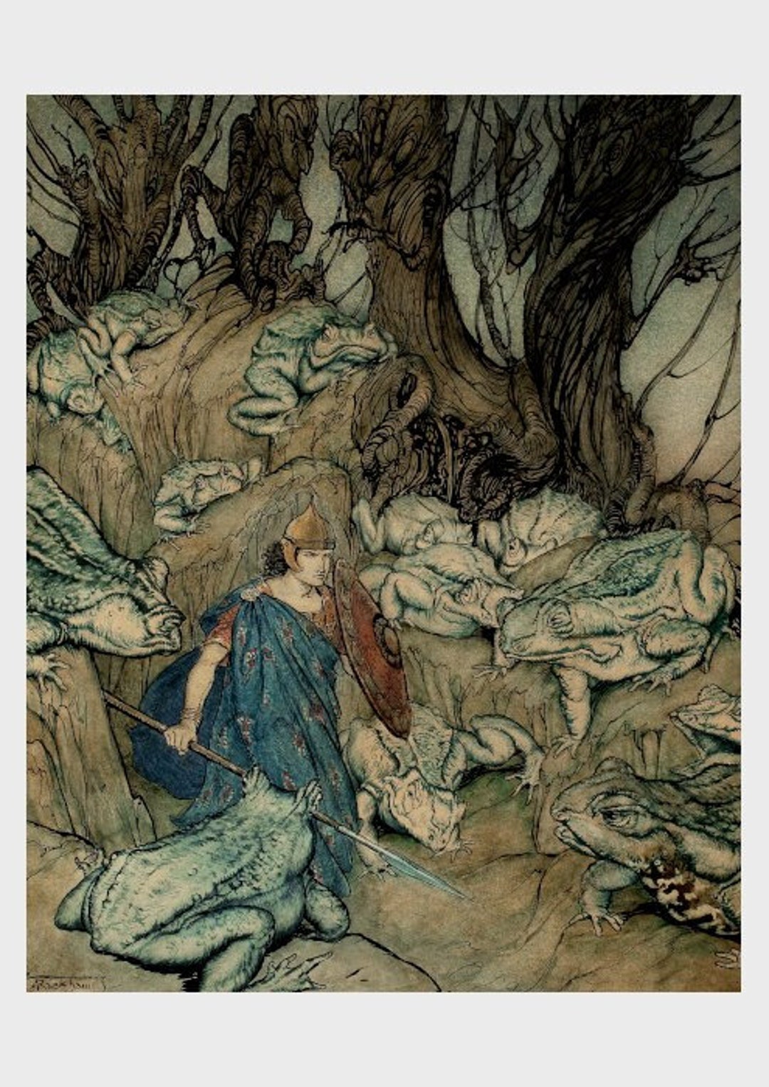Arthur Rackham Art Giant Toads Irish Stephens Fairy - Etsy