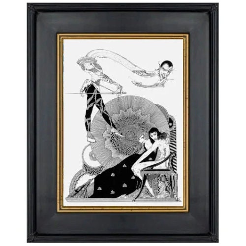 Harry Clarke, Faust, Goethe, Frontispiece, Tale, Print, Illustration ...