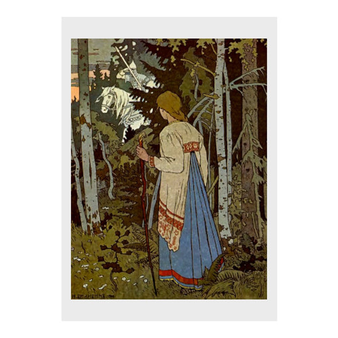 Ivan Bilibin - 'vasilisa the Beautiful and the White Horseman': Posters ...
