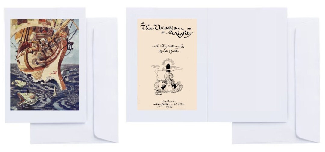 Rene Bull - "the Arabian Nights" (1912): 21 Greeting Cards (C6 ...